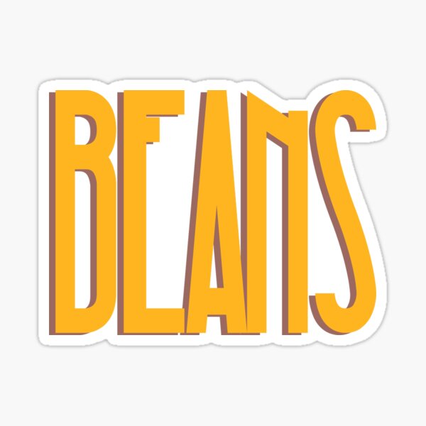 "Bean Sticker" Sticker for Sale by Lrid04 | Redbubble