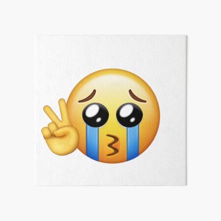 Crying Peace Sign Emoji Gifts & Merchandise | Redbubble