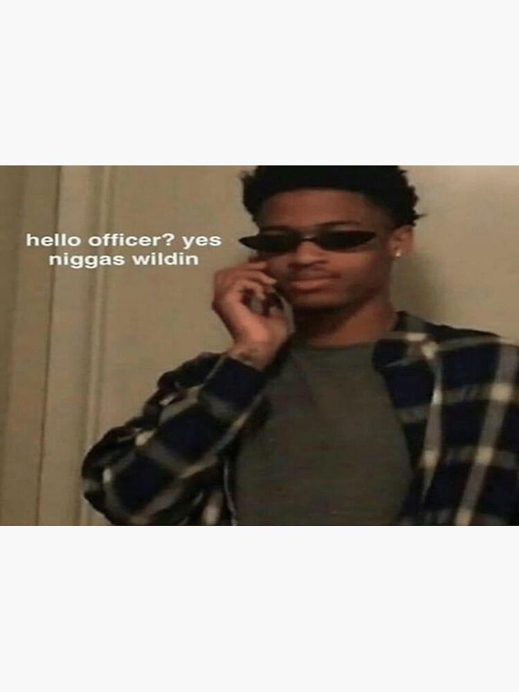 "hello officer?" Sticker for Sale by zacn4 | Redbubble