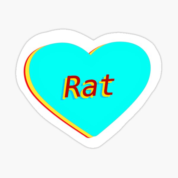 "Rat heart" Sticker for Sale by Aestheticcity | Redbubble