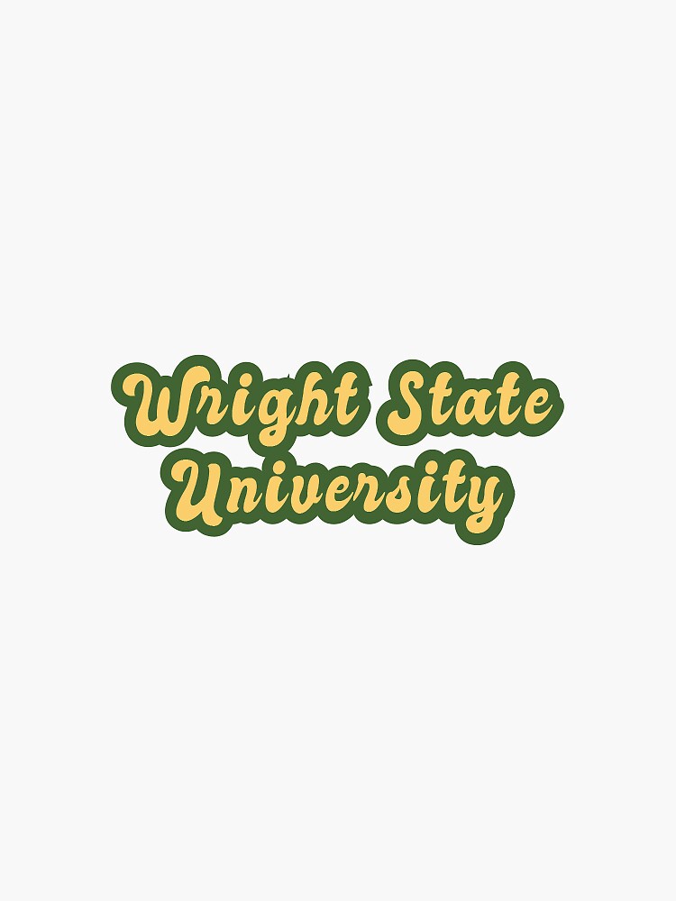 "Wright State University" Sticker for Sale by lizblunk | Redbubble