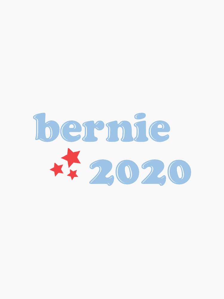"bernie 2020!!!" Sticker by danilongoriaa | Redbubble