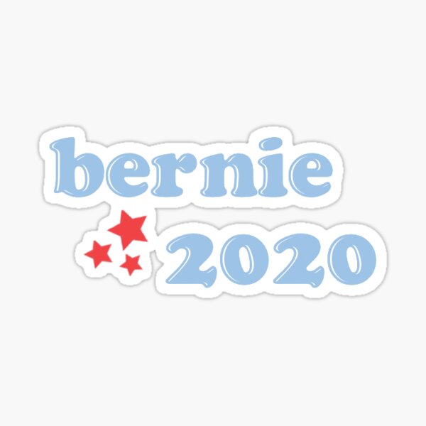 "bernie 2020!!!" Sticker by danilongoriaa | Redbubble