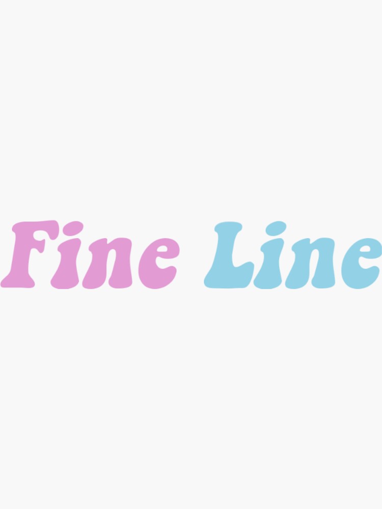"Fine Line" Sticker by brigggyu | Redbubble
