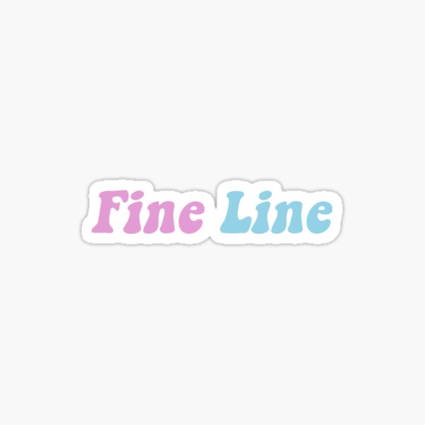 "Fine Line" Sticker by brigggyu | Redbubble