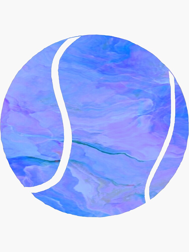 "Purple Marble Tennis Ball" Sticker for Sale by Nicoleeste | Redbubble