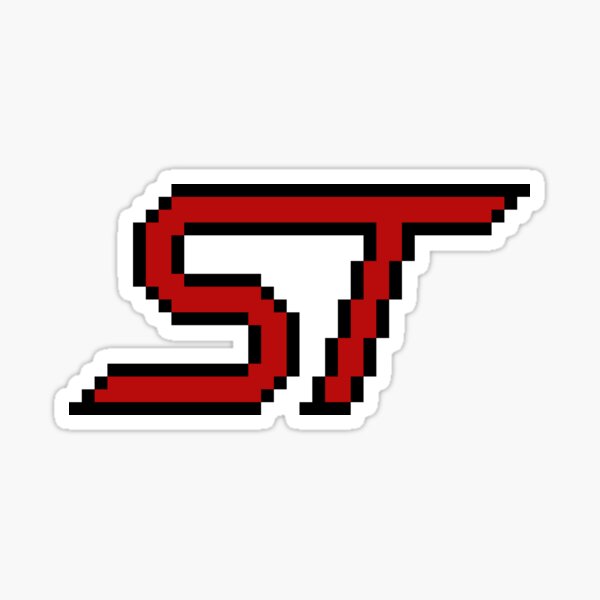"Ford ST Logo inspired Pixel Art" Sticker for Sale by SirCup | Redbubble