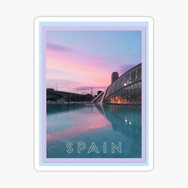 "spain travel sticker/stamp" Sticker for Sale by drggrant | Redbubble