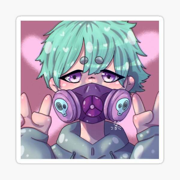 "Gask Mask Aesthetic" Sticker by bunnymaddy86 | Redbubble