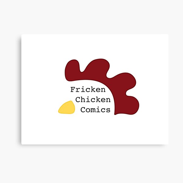 "Fricken Chicken Comics Logo" Canvas Print by autcomix | Redbubble