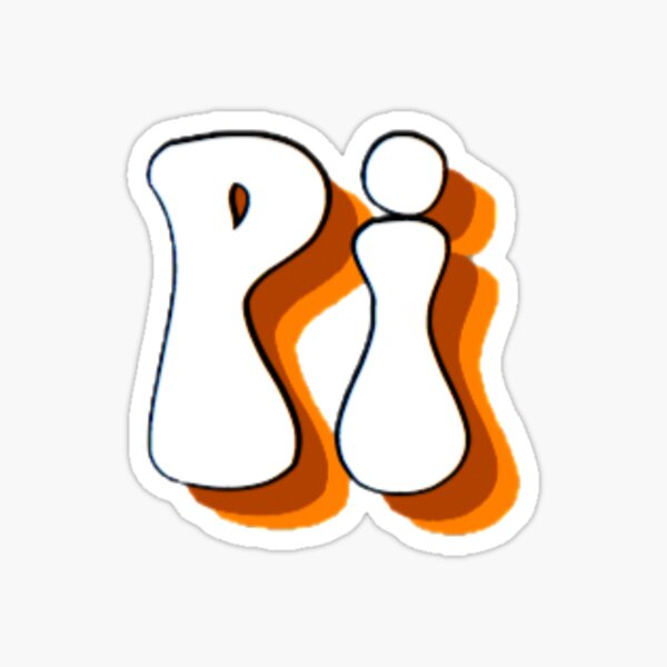 "Pi" Sticker for Sale by pistolsfiring | Redbubble