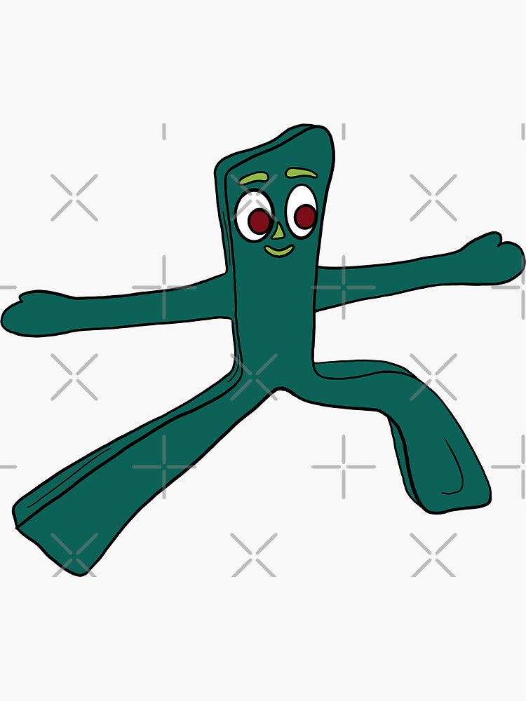 "Gumby" Sticker by BohoJu | Redbubble