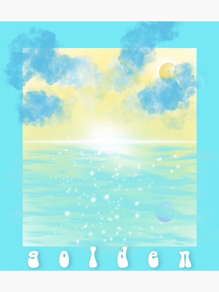 "harry styles golden digital design" Sticker for Sale by paulinamclark ...