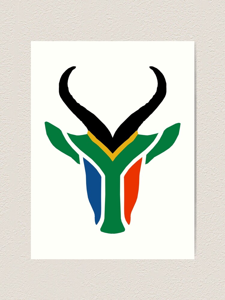 "South African Flag Springbok 2020" Art Print for Sale by GrizzlyGaz ...