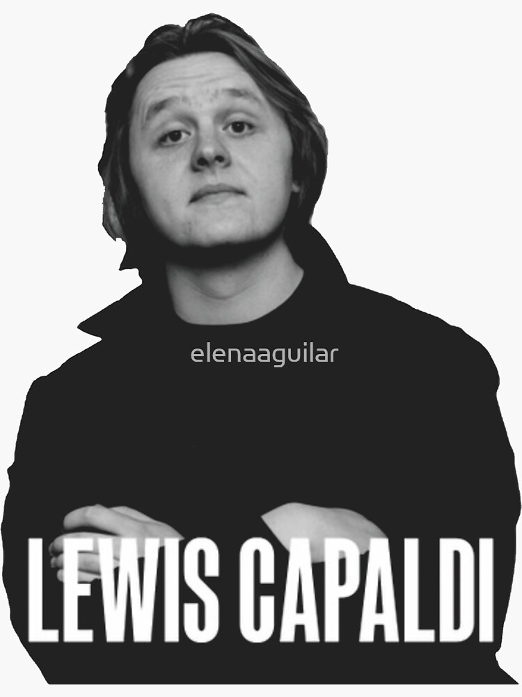 "LEWIS CAPALDI" Sticker for Sale by elenaaguilar | Redbubble