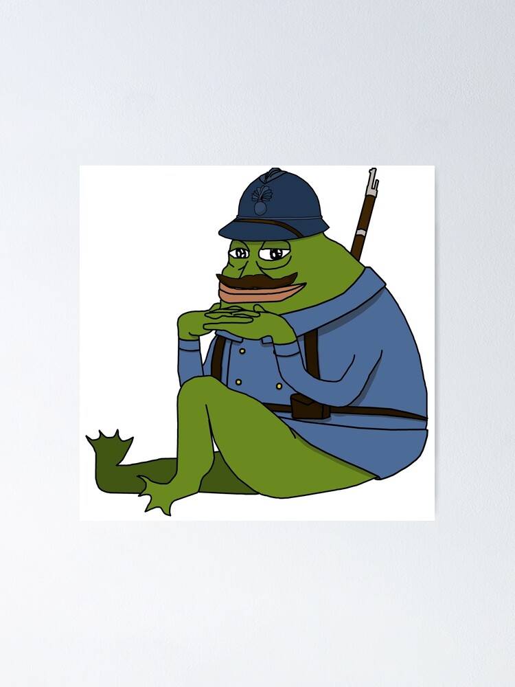 "Pepe The French Soldier" Poster for Sale by bnatiez | Redbubble
