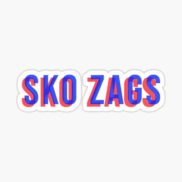 "Gonzaga University "Sko Zags", Gonzaga Bulldogs" Sticker for Sale by ...