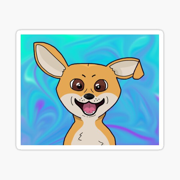 "Cartoon Doggo" Sticker by Riznic04 | Redbubble