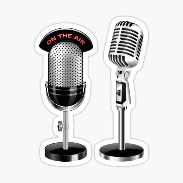 "live on air " Sticker by ajaywise | Redbubble