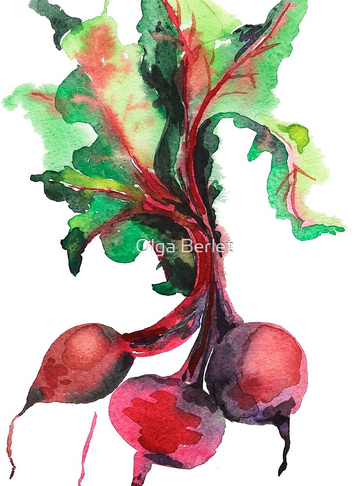 "Watercolor image of beet root on white background. " Mini Skirt for ...