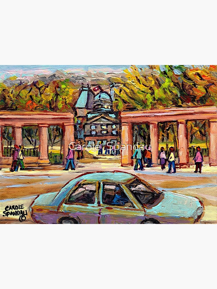 "MCGILL UNIVERSITY RODDICK GATES MONTREAL QUEBEC CANADA WITH VIEW OF ...