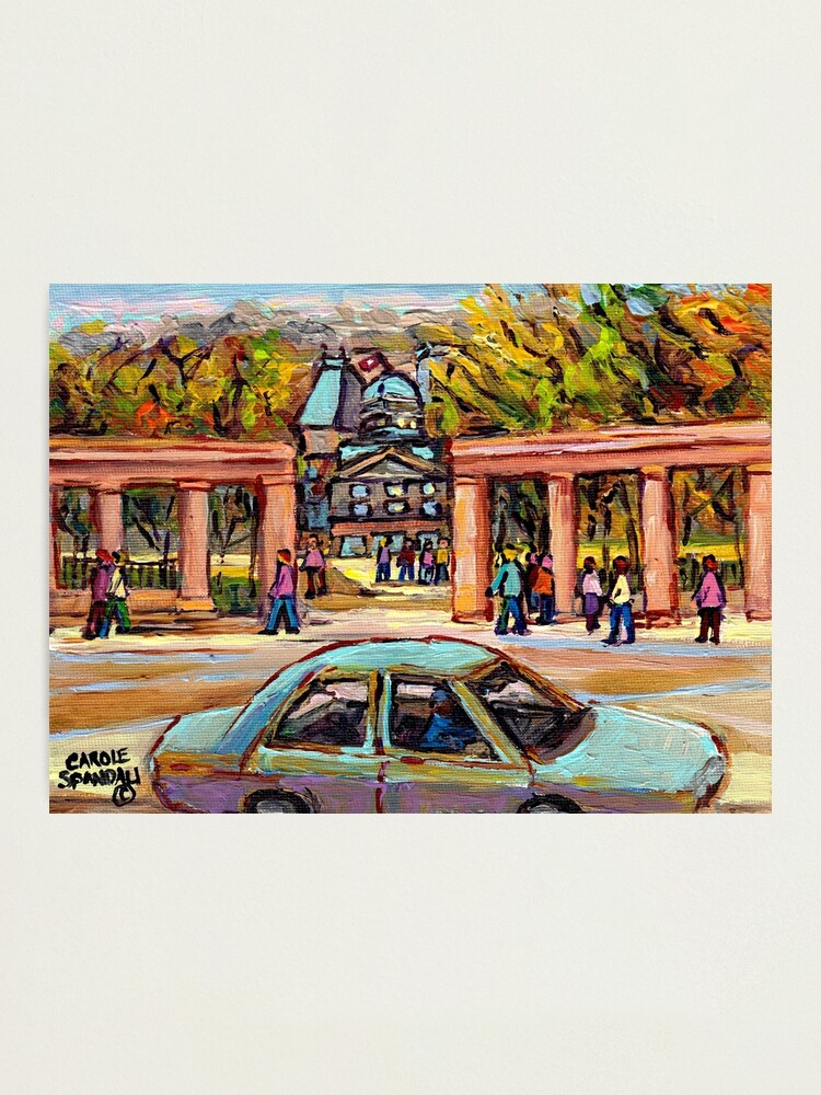 "MCGILL UNIVERSITY RODDICK GATES MONTREAL QUEBEC CANADA WITH VIEW OF ...