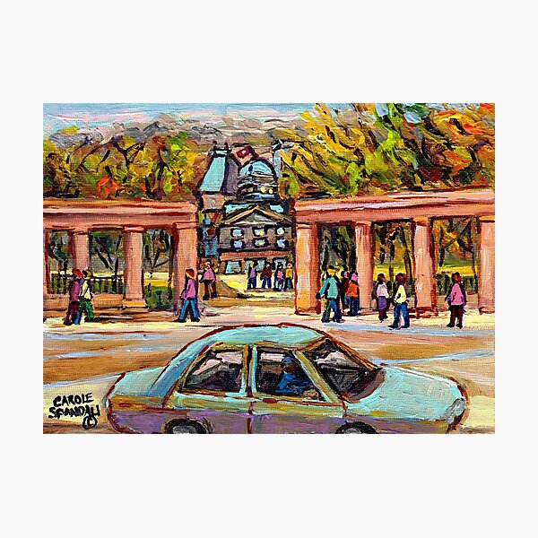 "MCGILL UNIVERSITY RODDICK GATES MONTREAL QUEBEC CANADA WITH VIEW OF ...