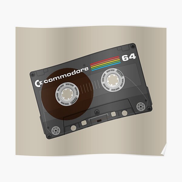 "Commodore 64 Cassette Tape" Poster for Sale by squidgun | Redbubble