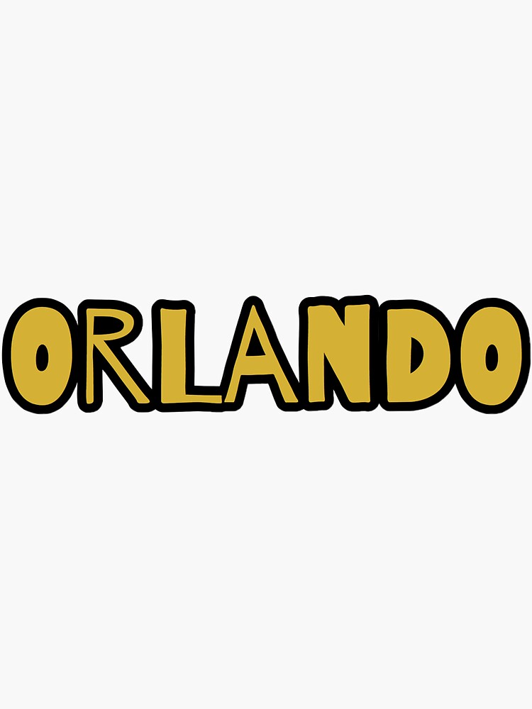 "Orlando" Sticker by jordcarl | Redbubble