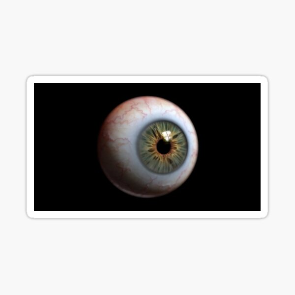 Cartoon Eyeball Funny Stickers | Redbubble