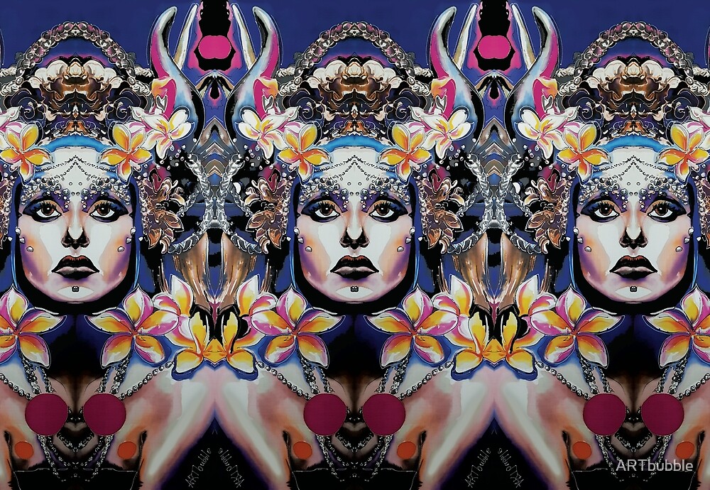 "AUTUMN goddess PATTERN " by ARTbubble | Redbubble