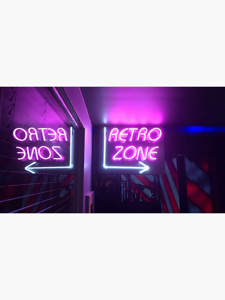 "Retro Neon Zone" Sticker for Sale by Denso | Redbubble