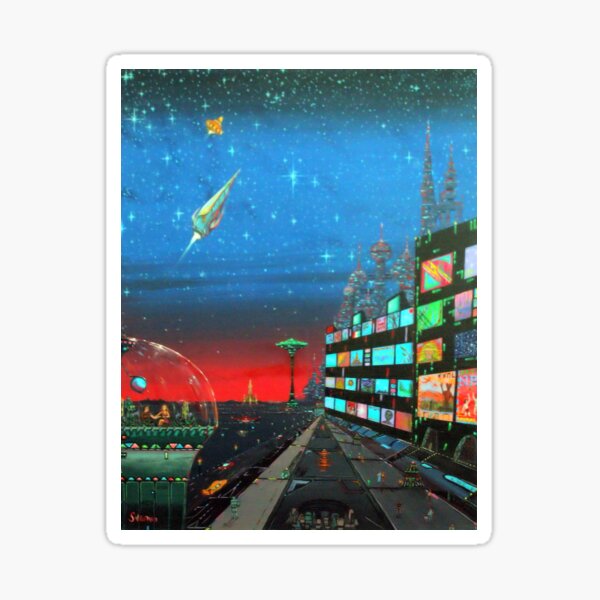 "Starbase 1 by Mikesuniverses" Sticker by mikesuniverses | Redbubble