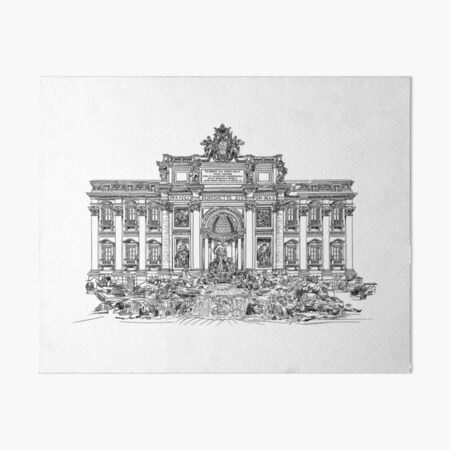 "Trevi Fountain" Art Board Print for Sale by andy551 | Redbubble