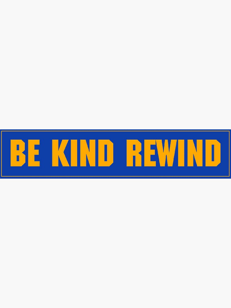 "Blockbuster rewind" Sticker by harpieunion | Redbubble