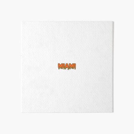 "miami drip" Art Board Print by sdklap | Redbubble