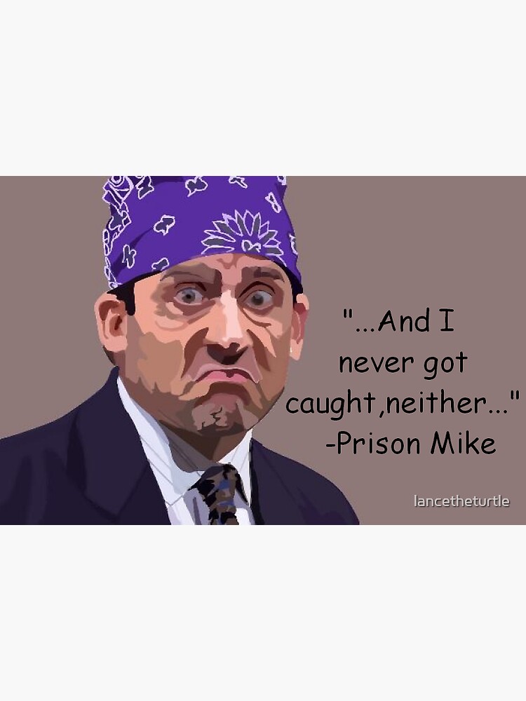 "Prison Mike" Sticker for Sale by lancetheturtle | Redbubble