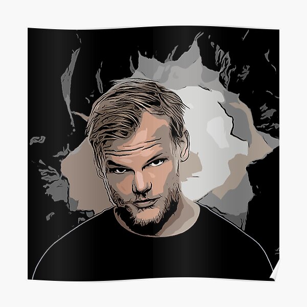 Póster «Avicii (01) Dibujo del álbum» de Koeli | Redbubble