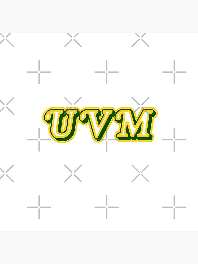 "Retro UVM Sticker" Art Print for Sale by steyeburr | Redbubble