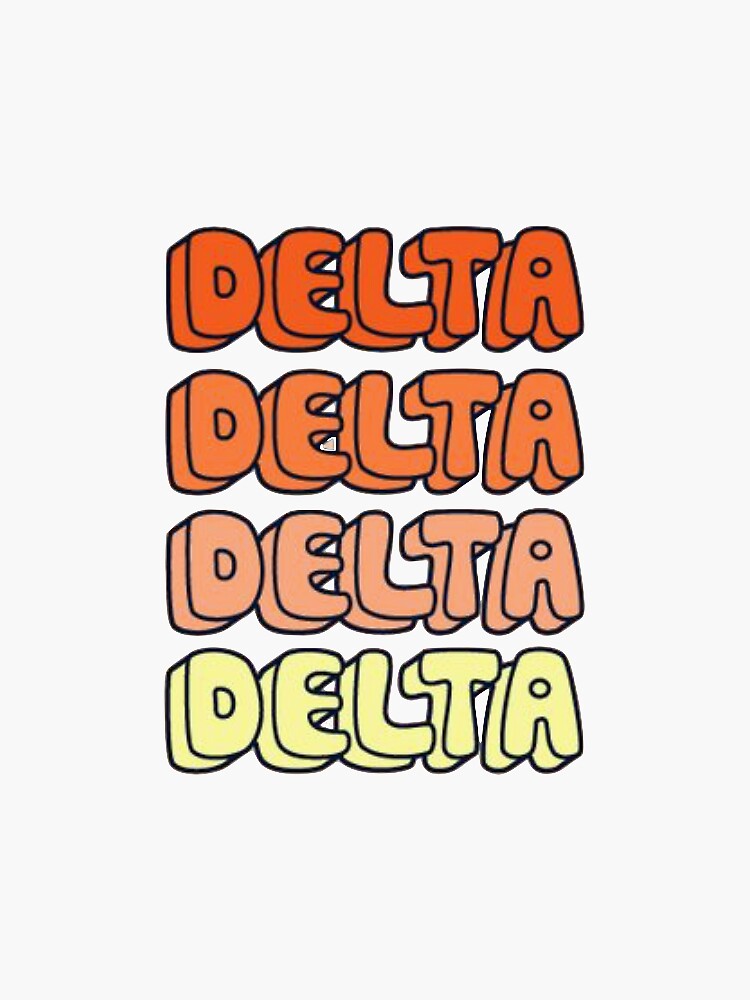 "Delta sticker" Sticker by joellekaplan | Redbubble