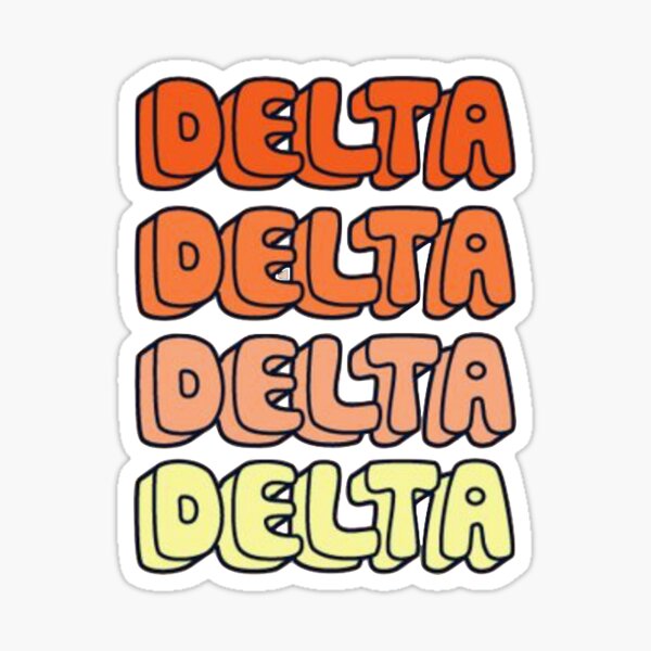 "Delta sticker" Sticker by joellekaplan | Redbubble