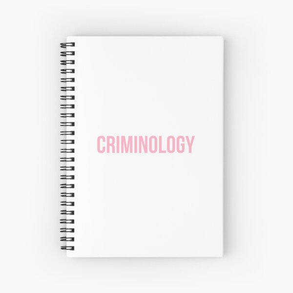 Criminology Spiral Notebooks | Redbubble