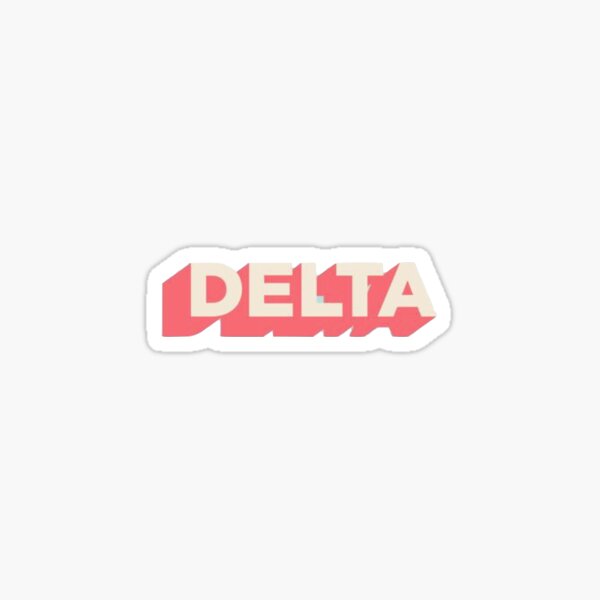"delta sticker" Sticker for Sale by joellekaplan | Redbubble