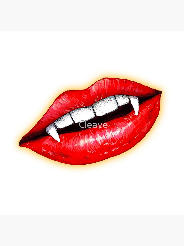 "Full Vamp Lips" Poster by Cleave | Redbubble