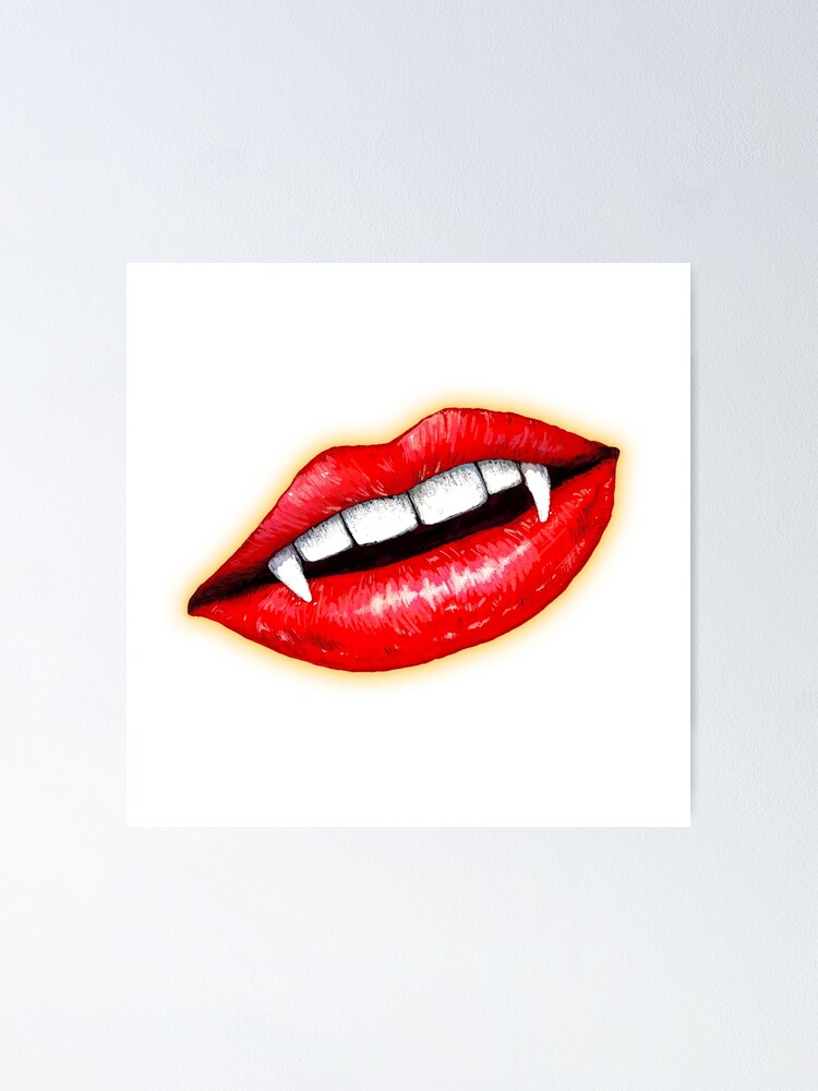 "Full Vamp Lips" Poster by Cleave | Redbubble