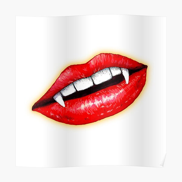 "Full Vamp Lips" Poster by Cleave | Redbubble