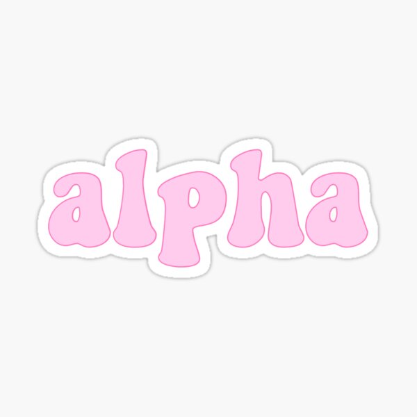 "alpha" Sticker by melaniemaribel | Redbubble