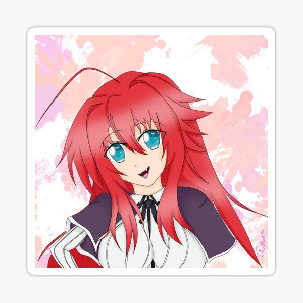 "Rias Gremory Highschool DxD" Sticker for Sale by TiredBat | Redbubble