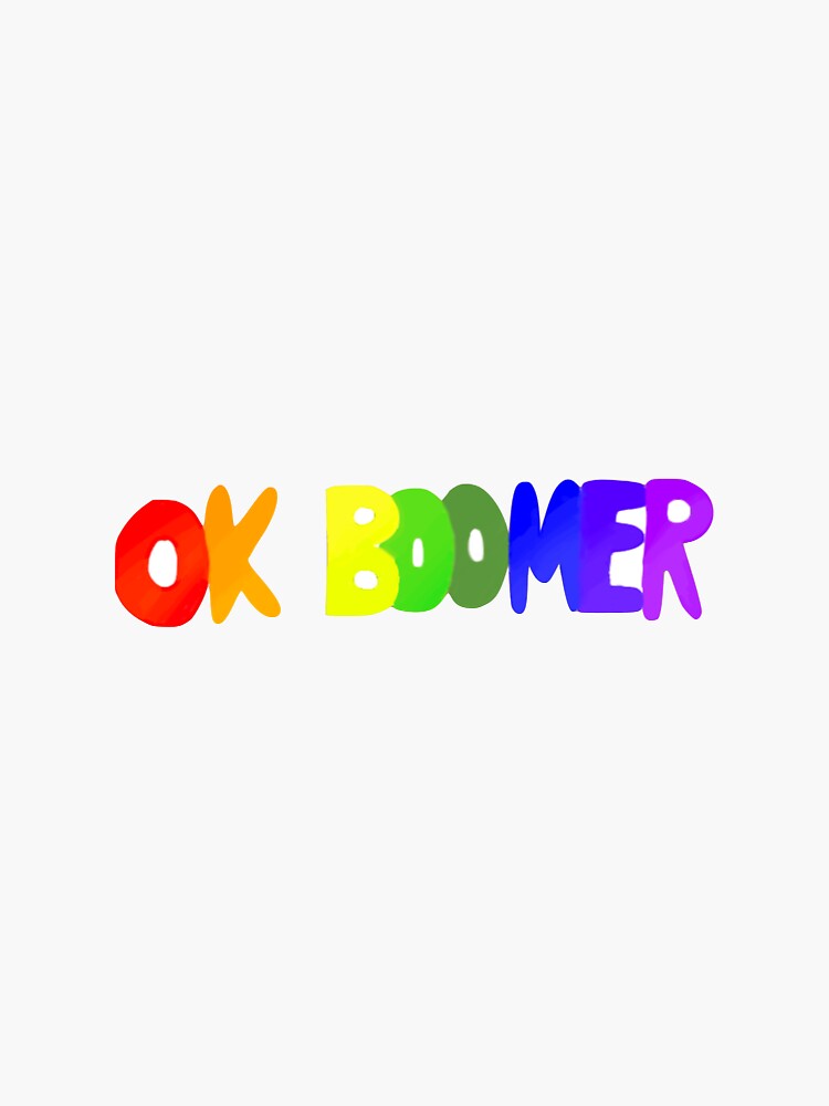 "OK BOOMER pride " Sticker for Sale by jinkookpd | Redbubble