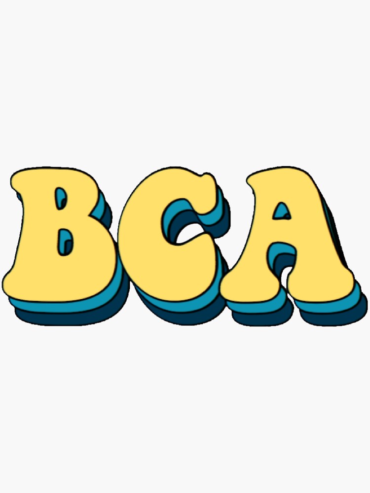 "BCA" Sticker for Sale by izzykang | Redbubble